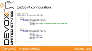 Behavior driven integration with Cucumber & Citrus | PPT