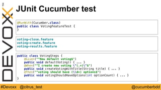 Behavior driven integration with Cucumber & Citrus | PPT
