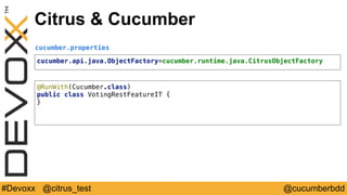 Behavior driven integration with Cucumber & Citrus | PPT