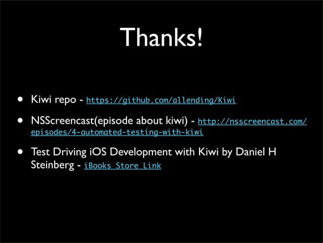 Bdd for ios with kiwi | PDF