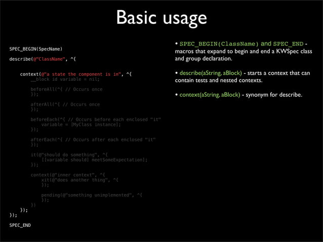 Bdd for ios with kiwi | PDF