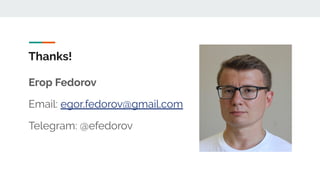 Egor Fedorov "Behavior-driven development in Python" | PDF | Web Development | Internet