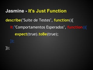 BDD & Jasmine Framework | PPT