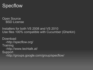 Bdd Net Frameworks | PPT
