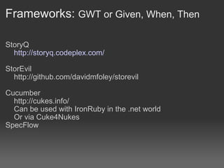 Bdd Net Frameworks | PPT