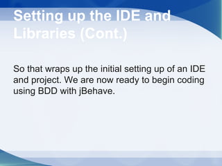 Introduction to Behavior Driven Development | PPT