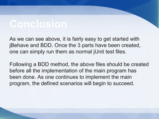 Introduction to Behavior Driven Development | PPT