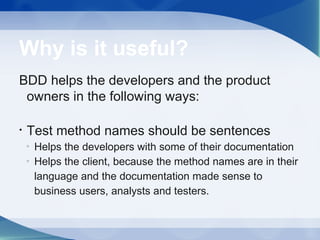 Introduction to Behavior Driven Development | PPT
