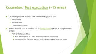 BDD using Cucumber JVM | PPT