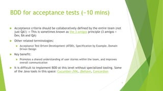 BDD using Cucumber JVM | PPT
