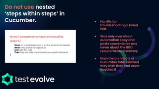 The complete guide to BDD + Cucumber Best Practices and Anti-Patterns ...