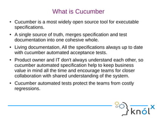 BDD with Cucumber | ODP | Programming Languages | Computing