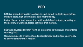 Introduction to Bdd and cucumber | PPTX