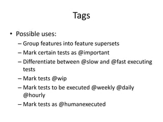 Bdd – with cucumber and gherkin | PPTX