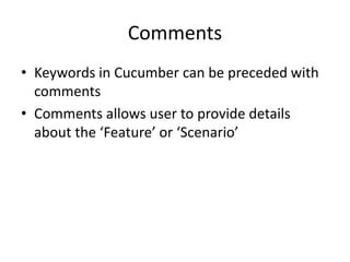 Bdd – with cucumber and gherkin | PPTX
