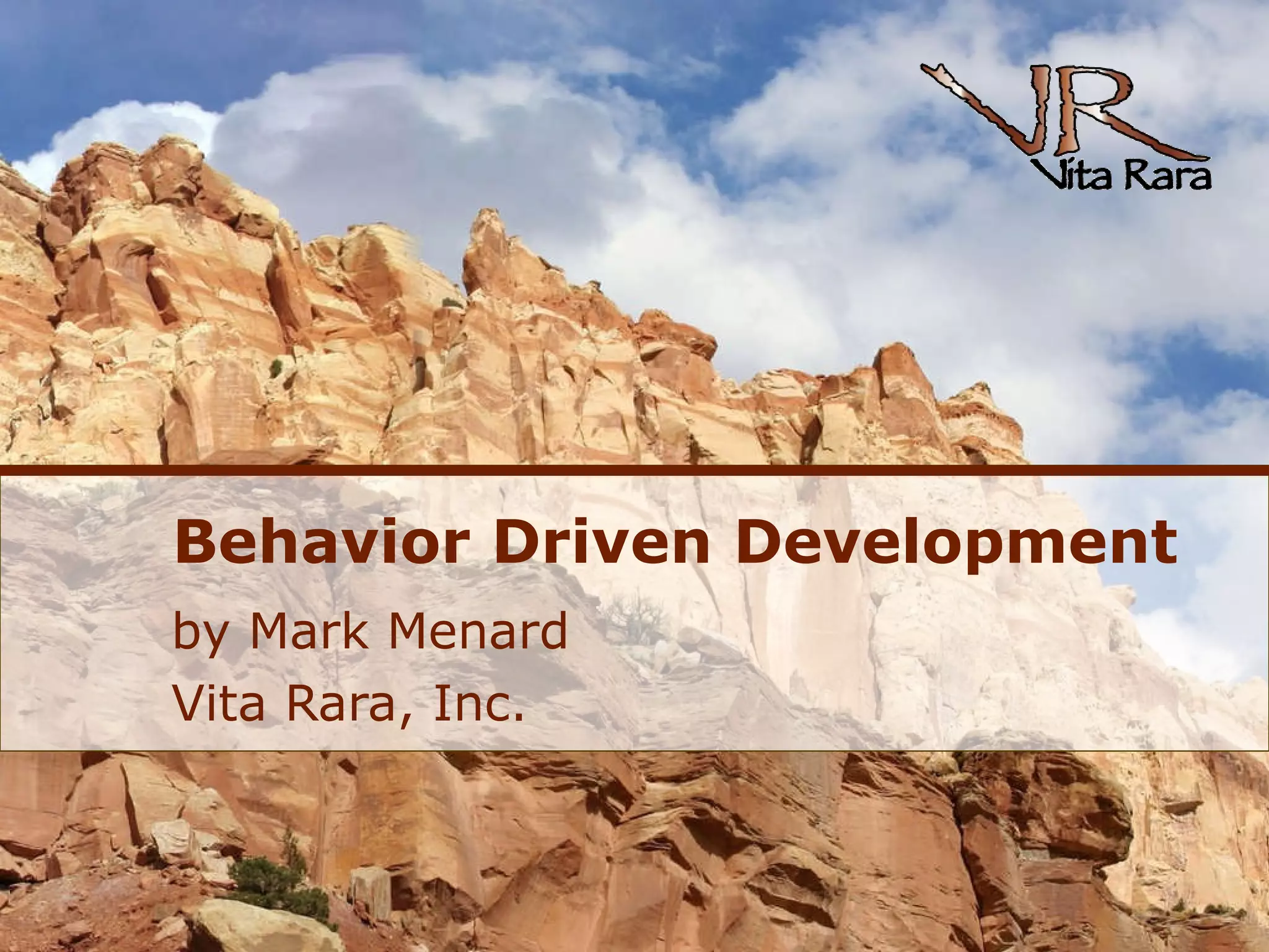 Behavior Driven Development with Rails | PPT Behavior Driven Development with Rails | PPT