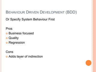 Bdd with ``tick spec`` | PPT