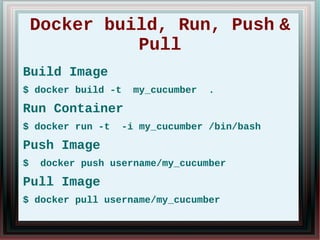 Dockerizing BDD : Ruby-Cucumber Example | PPT