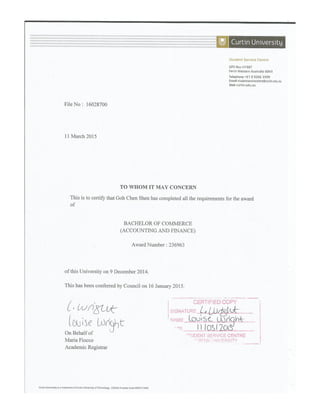 Letter of completion | PDF