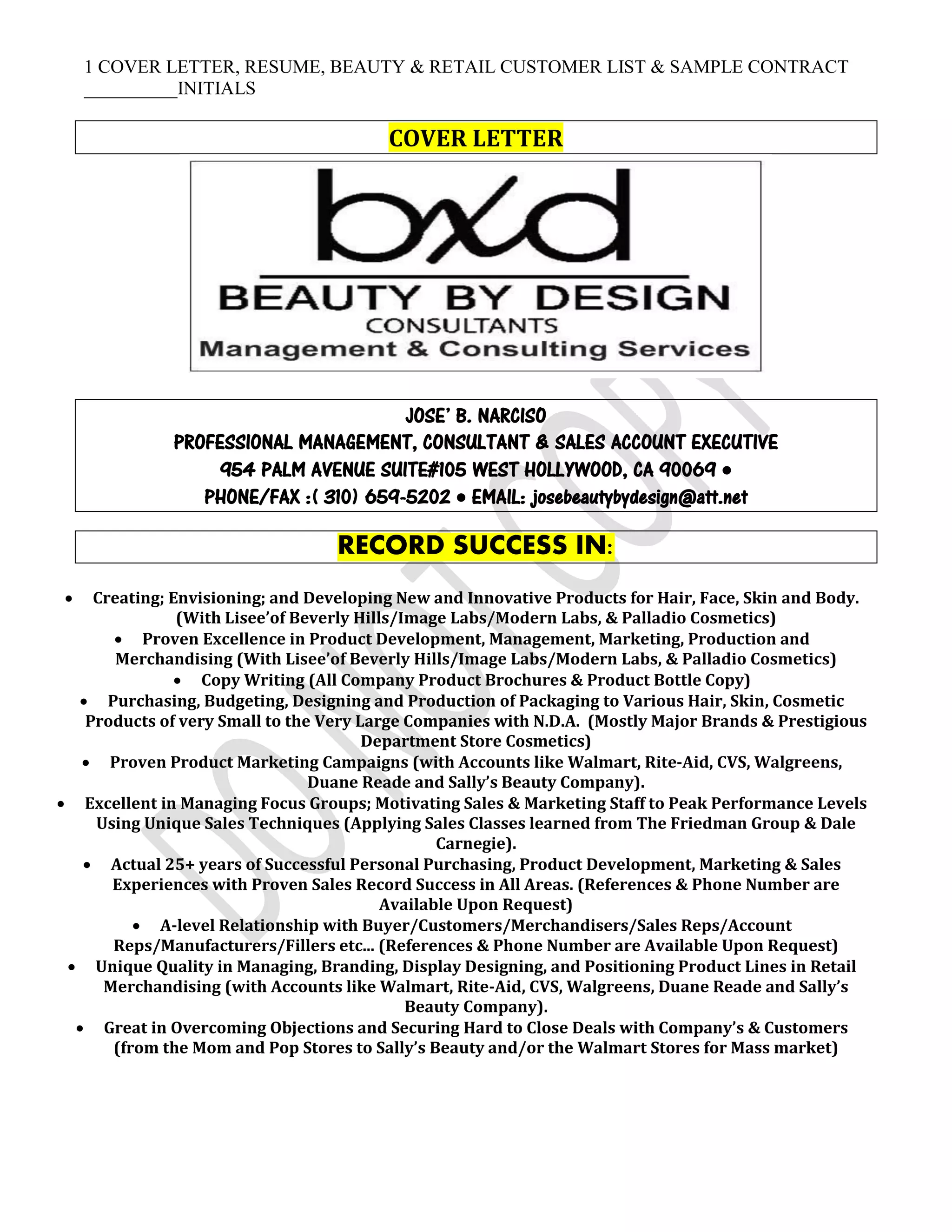 SAMPLE CONTRACT ONLY | PDF