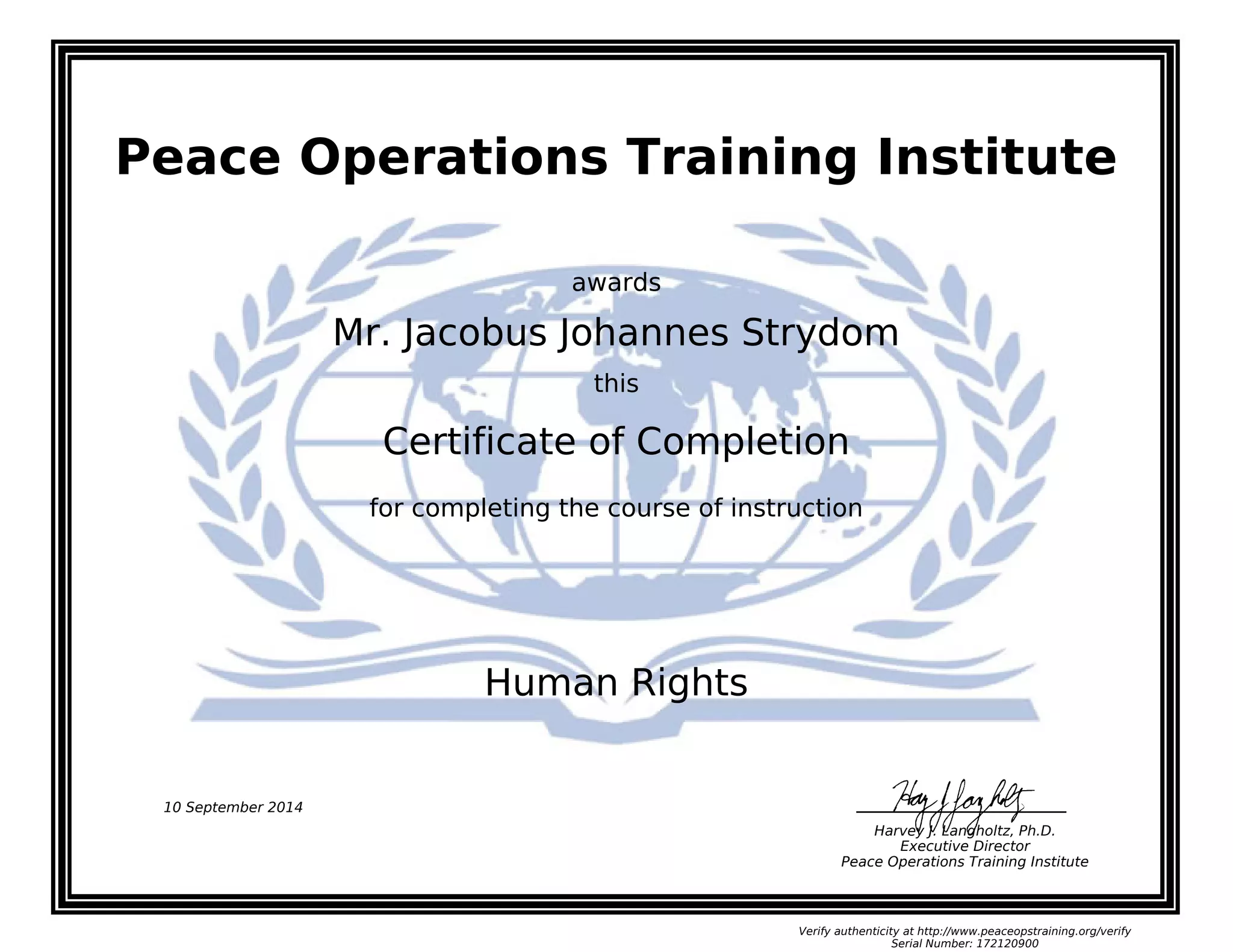 human-rights-certificate | PPT | Free Download