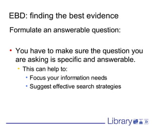 BDent1 - Finding the Best Evidence | PPT | Dental Health | Diseases and ...
