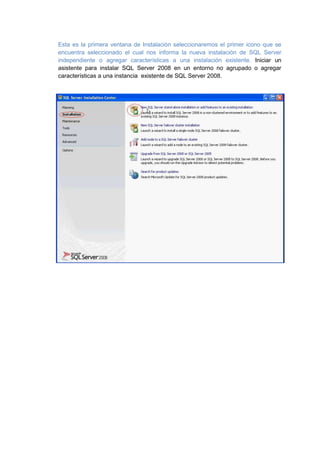 Bd eq.#3 actividad 2 reporte instalacion microsoft sql server | DOCX
