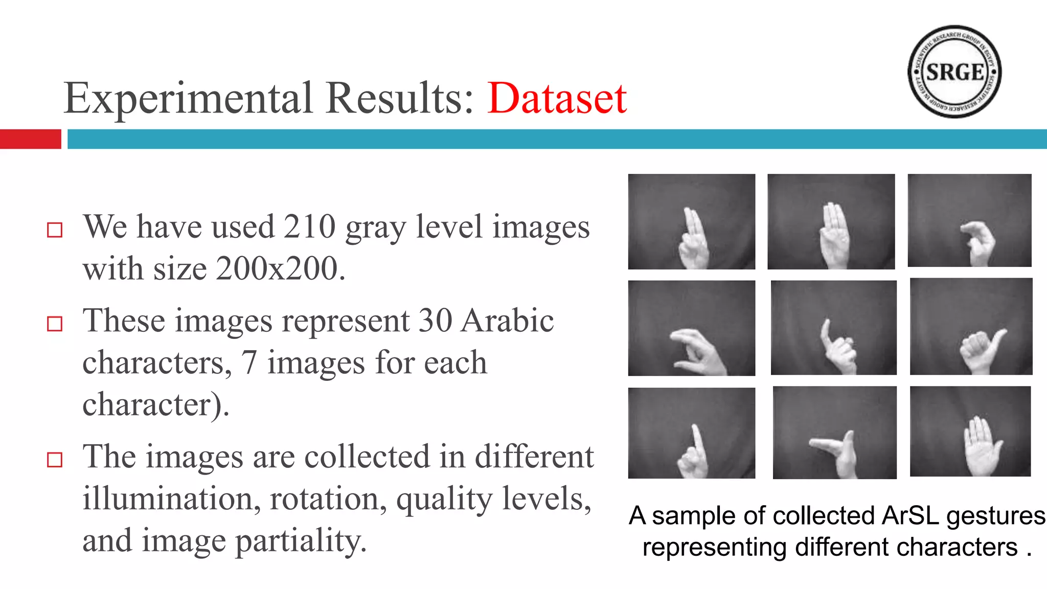 Sift based arabic sign language recognition aecia 2014 –november17-19 ...