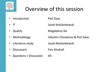 ESSnet Big Data WP8 Methodology (+ Quality, +IT) | PPT