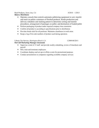 MARIA RESUME 2016 | RTF
