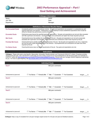 Goal Setting and Achievement | PDF