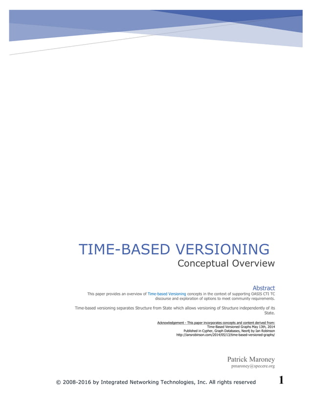 Time Based Versioning Conceptual Overview 160408e Pdf 
