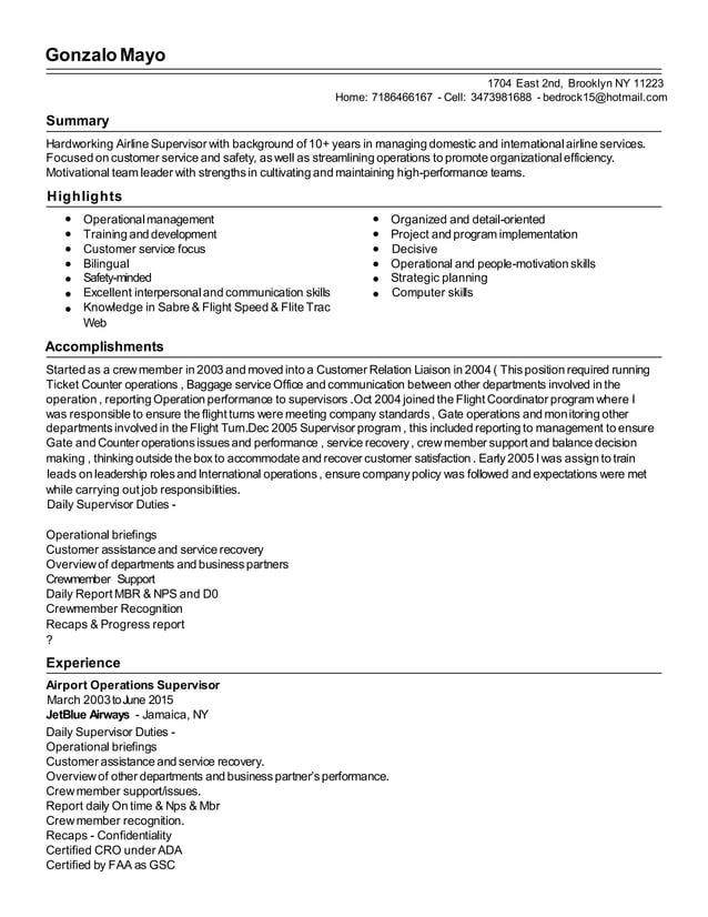 Gonzalo Mayo Resume | PDF