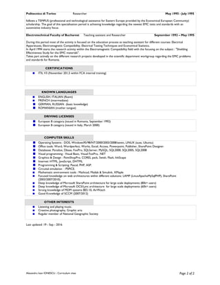 CURRICULUM VITAE eng8 | PDF | Computer Software and Applications | Computing