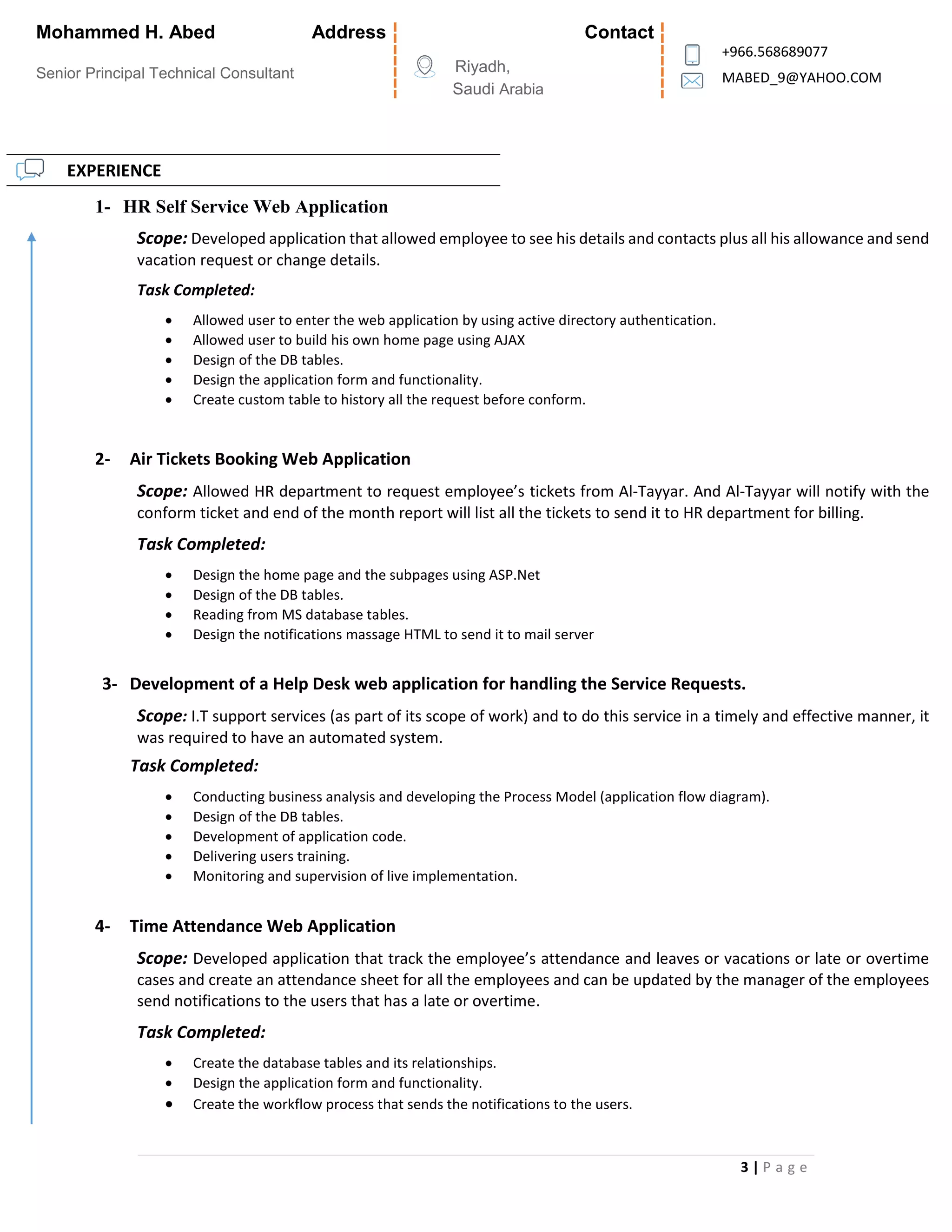 MOHAMMED. ABED CV | PDF