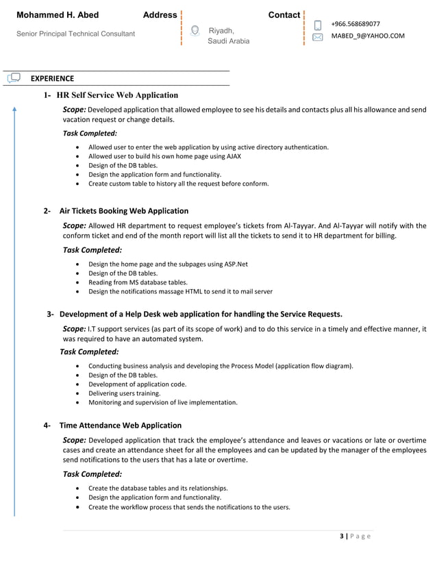 MOHAMMED. ABED CV | PDF