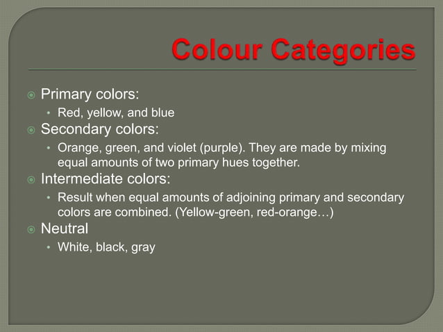 Bdft i, def, unit-i, color theory | PPT