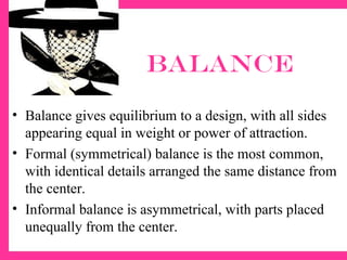 Bdft i, def, unit-ii, priciple of design | PPT