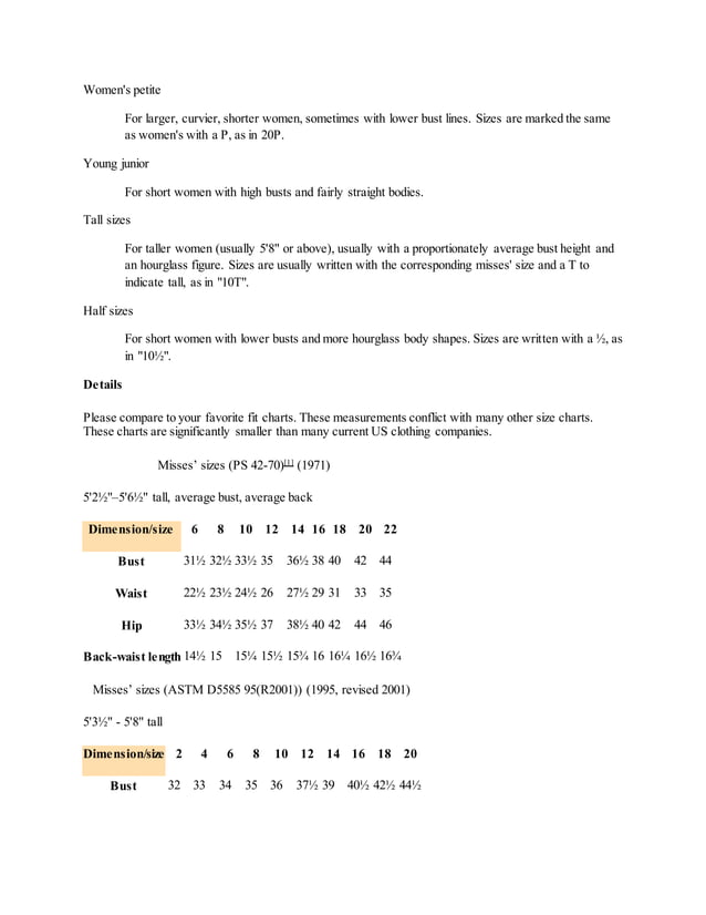 Bdft ii, drafting & pattern making, unit-i, standard measurement | DOCX