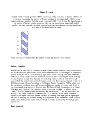 Bdft ii, tmt, unit-i, thread count | PDF
