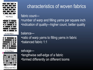 BDFT-II, weaving & its type, TMT, unit-i | PPT