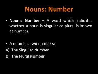 Bdft i ecls_u-1.5_nouns number | PPT