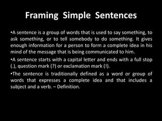 Bdft i ecls_u-2_framing sentences and vocabulary | PPTX