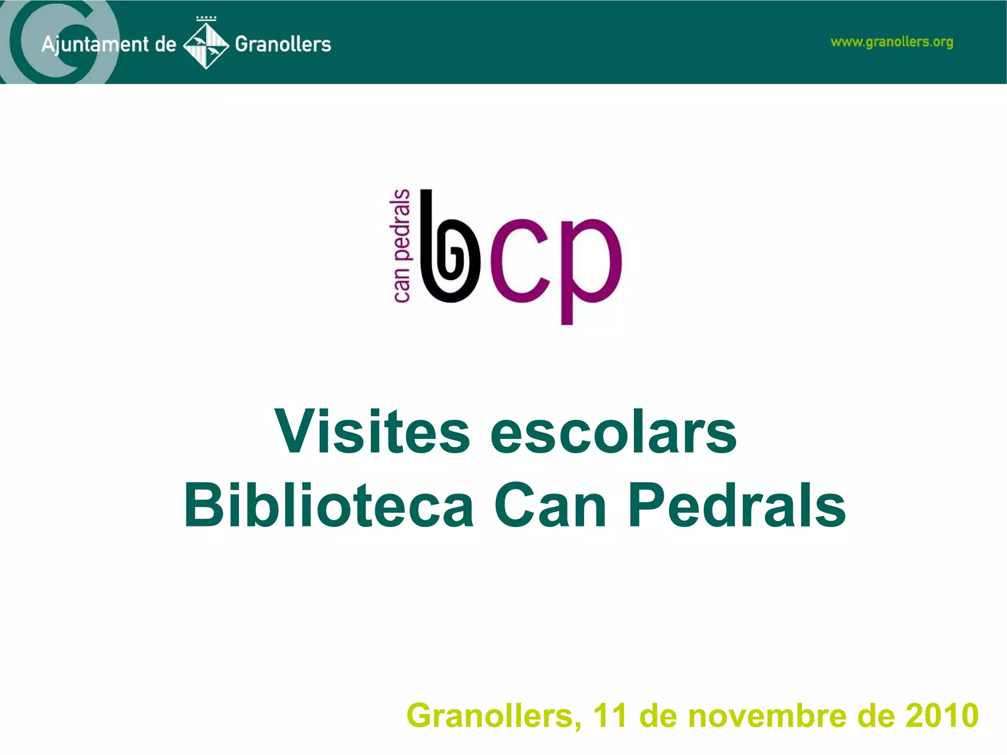 Coneixem Biblioteca II | PPT