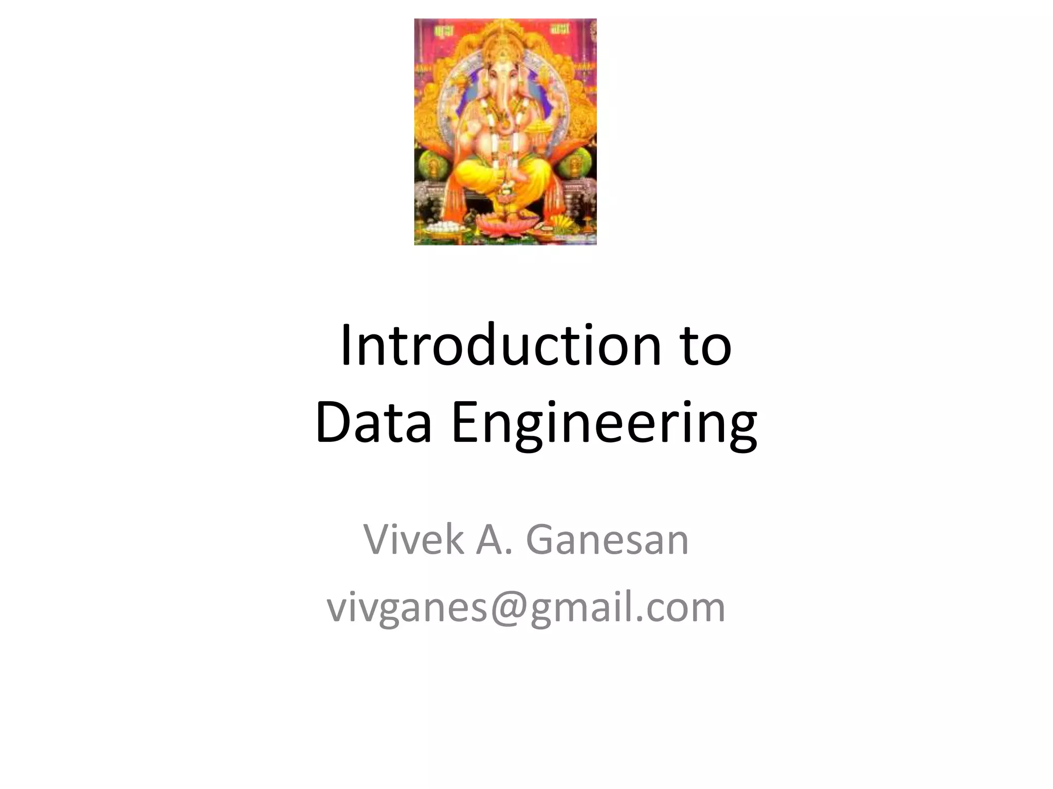 Introduction to Data Engineering | PPTX