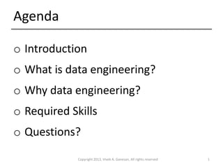Introduction to Data Engineering | PPTX
