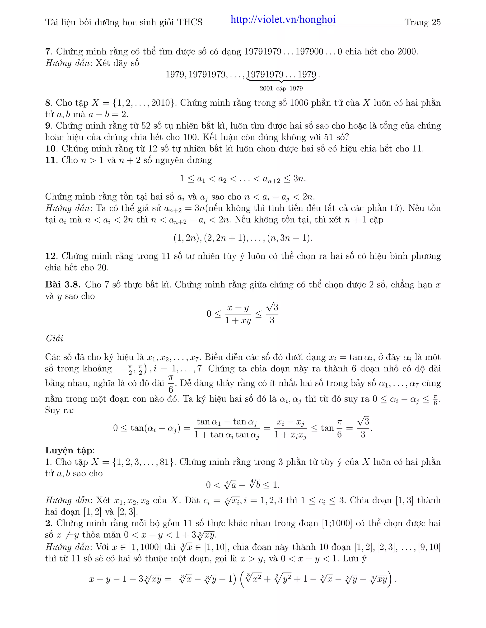 Bdhsg nguyen ly dirichle | PDF