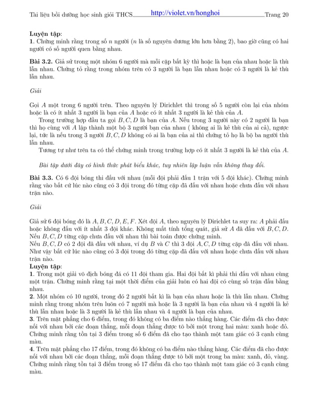 Bdhsg nguyen ly dirichle | PDF