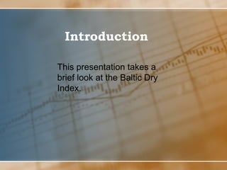 Baltic Dry Index | PPSX