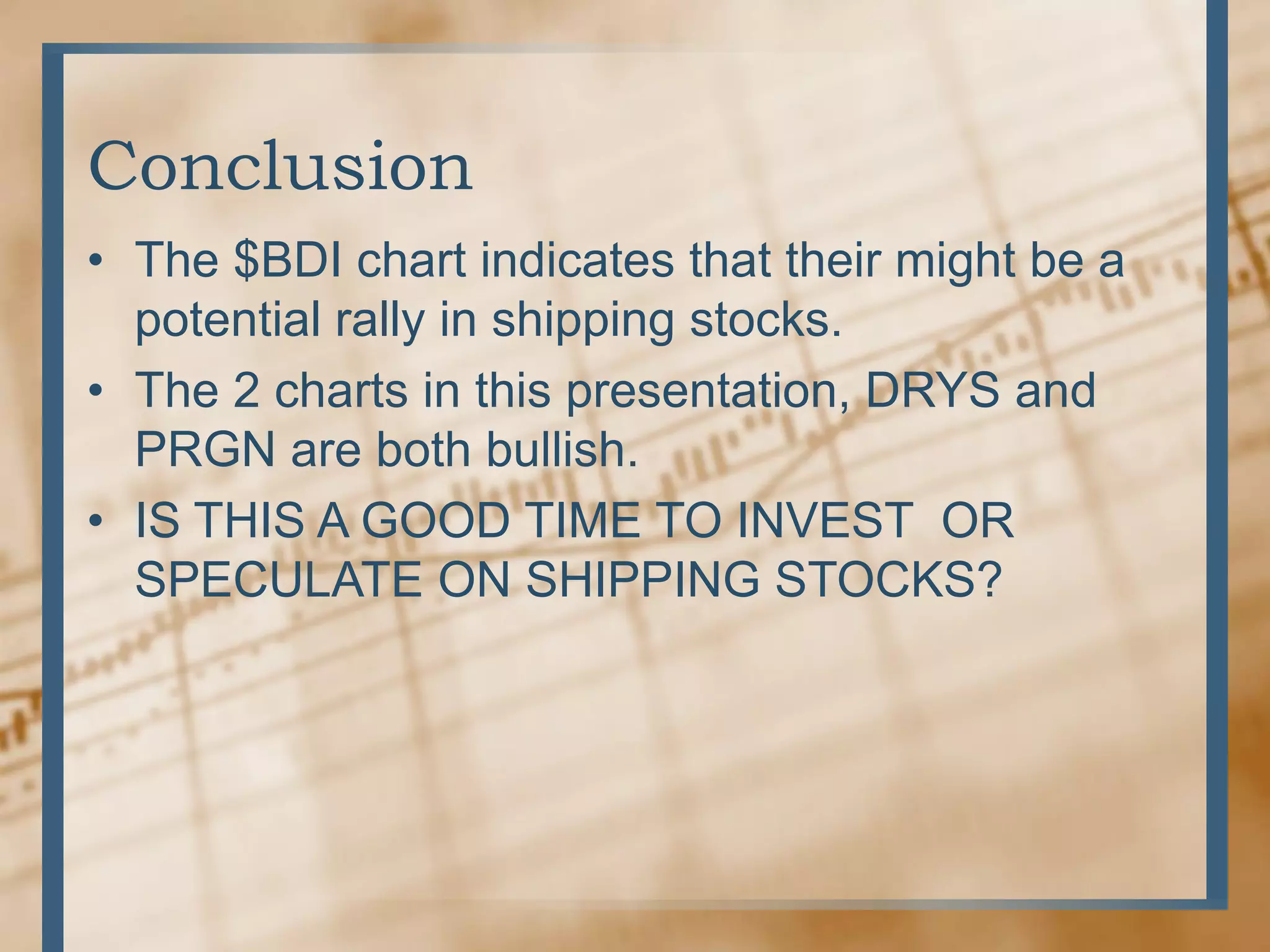 Baltic Dry Index | PPSX